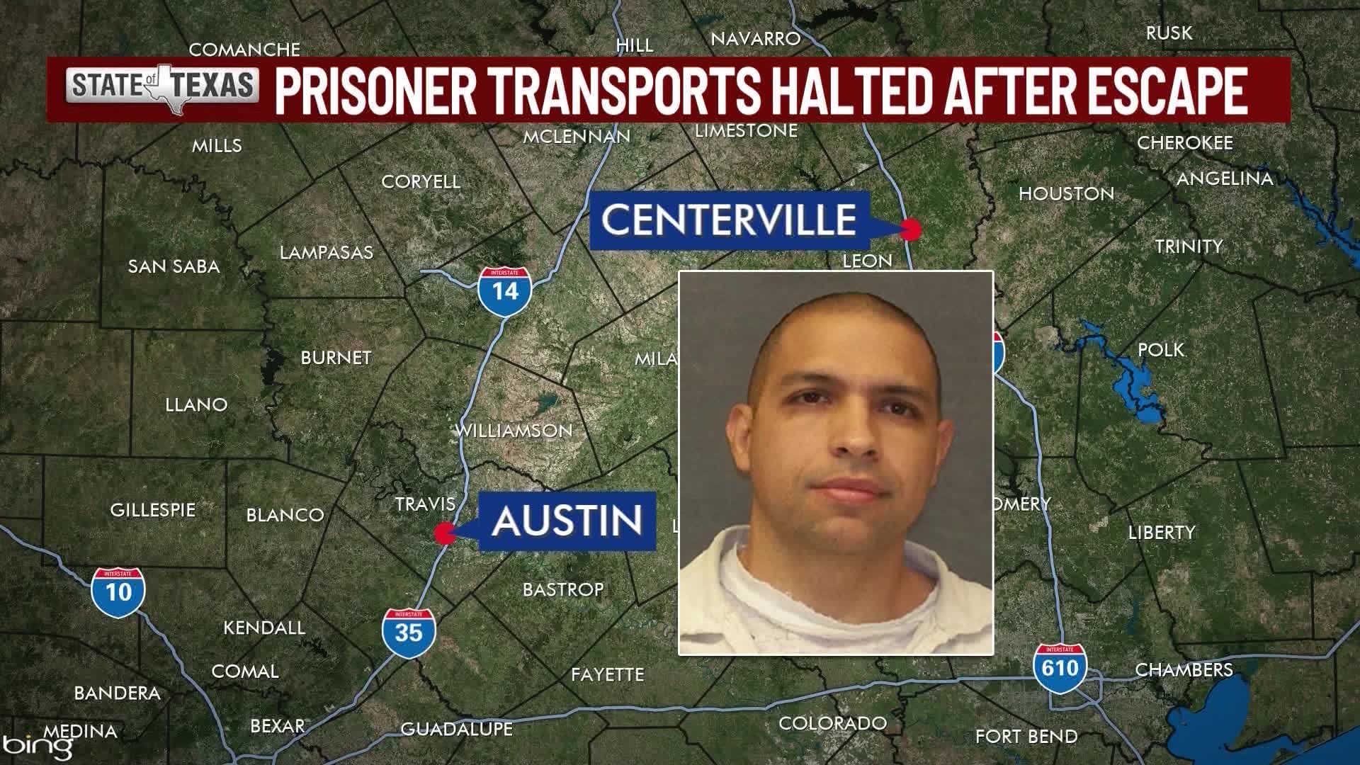 State of Texas: TDCJ halts prisoner transports following escape of ...