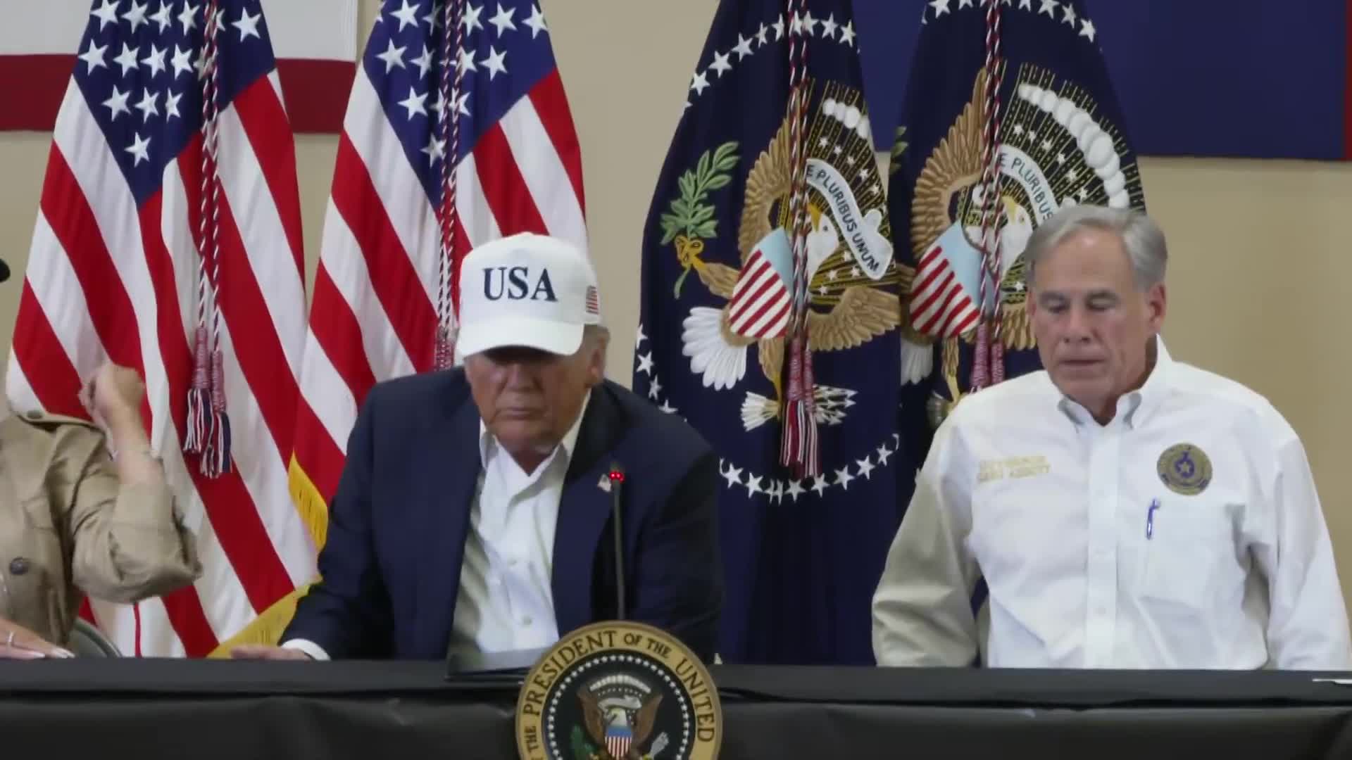 President Trump participates in round table with local leaders in ...