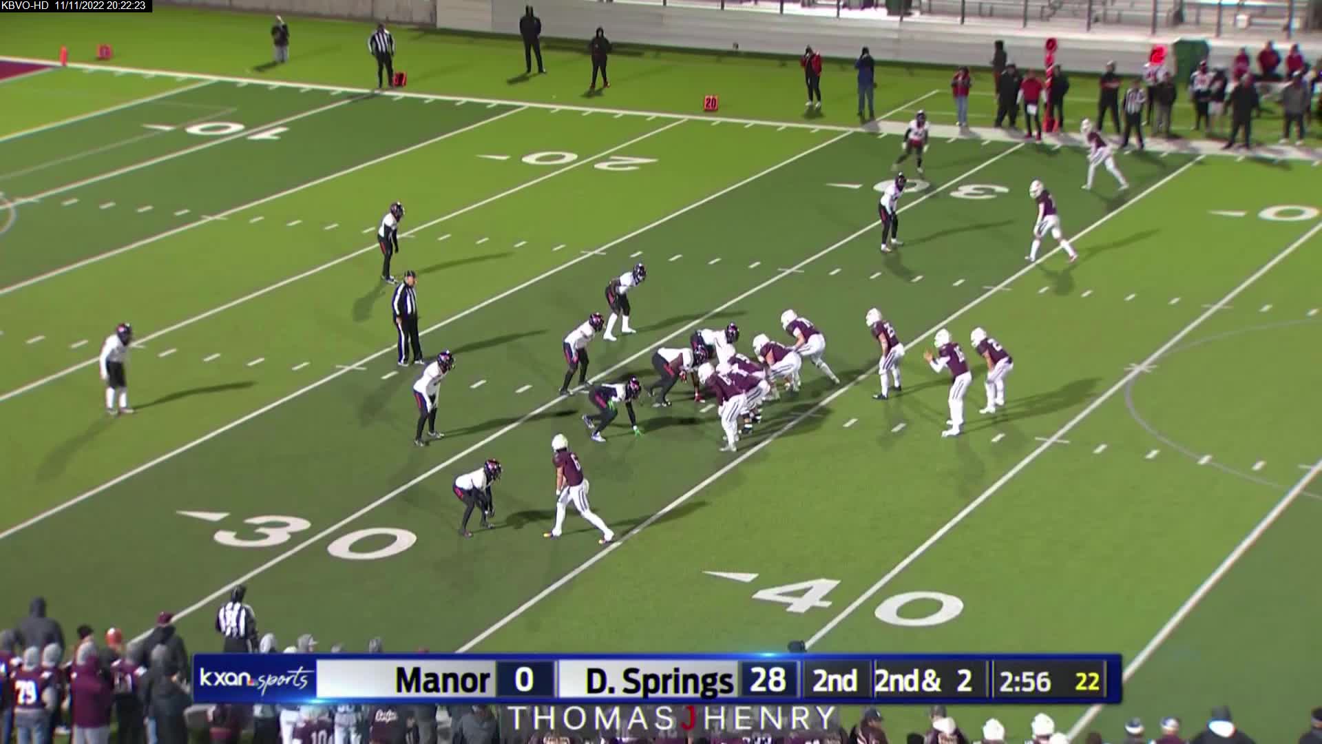 Dripping Springs RB Boston Papp hurdles a defender – KXAN Austin