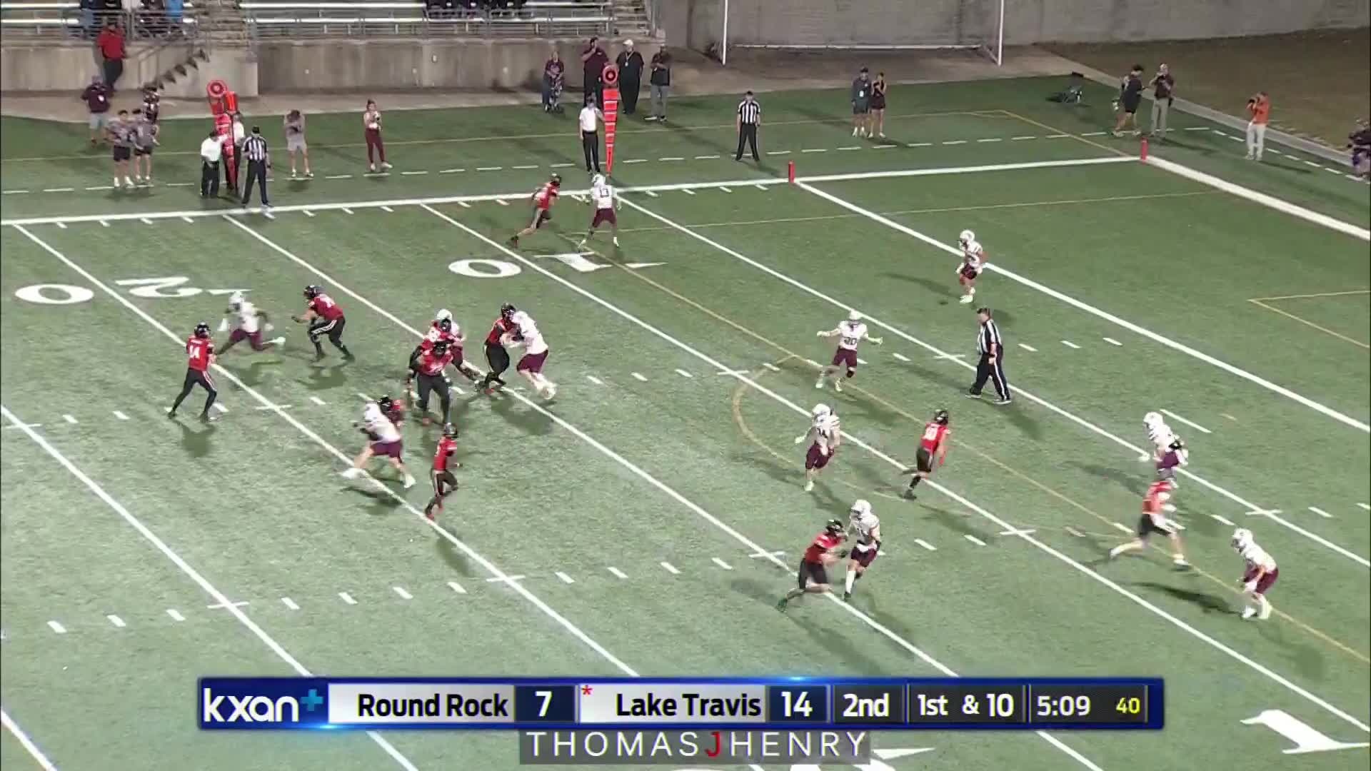 Lake Travis TD: Luke McBride to Patrick Colby 14-yard pass – KXAN Austin