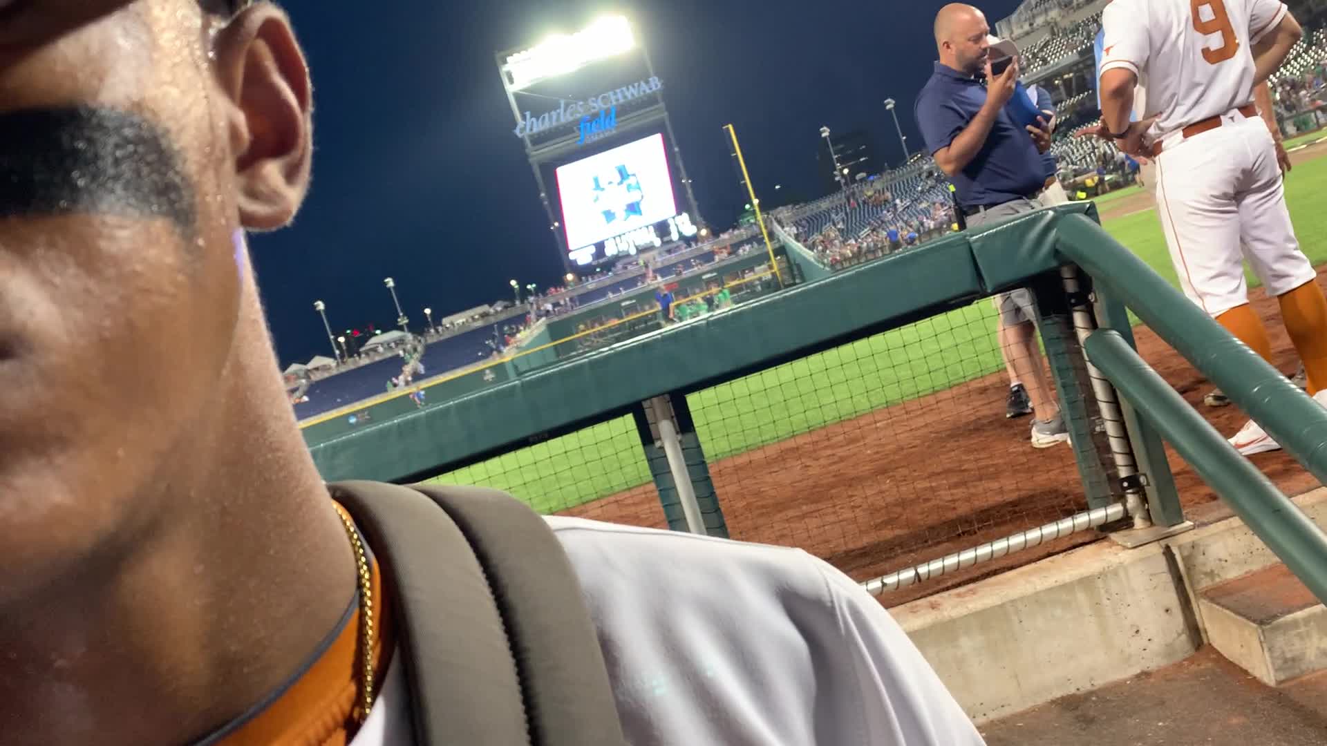 Trey Faltine discusses Texas’ loss to Notre Dame in CWS – KXAN Austin