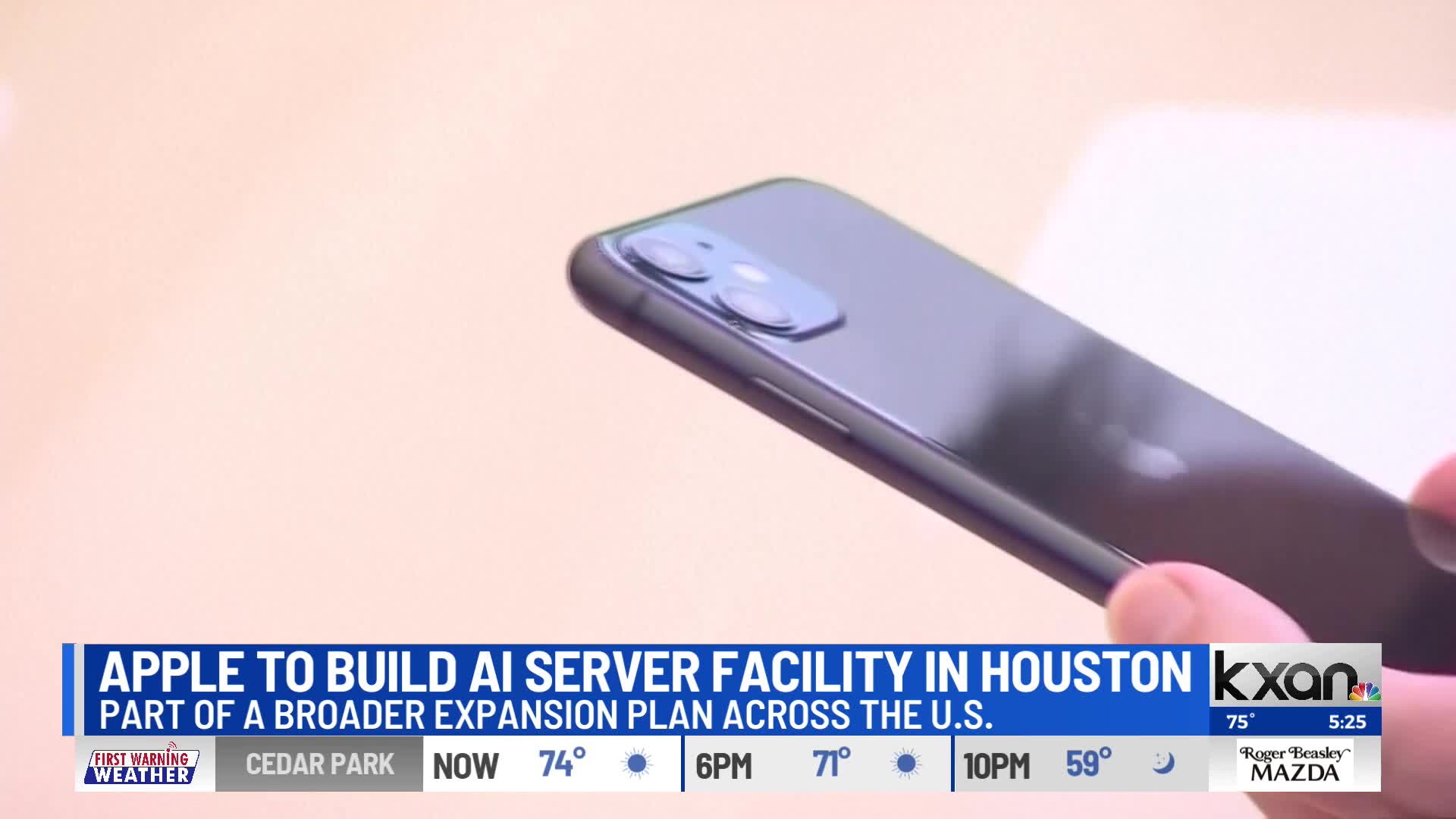 Apple plans new AI server factory in Texas as part of $500B plan – KXAN Austin