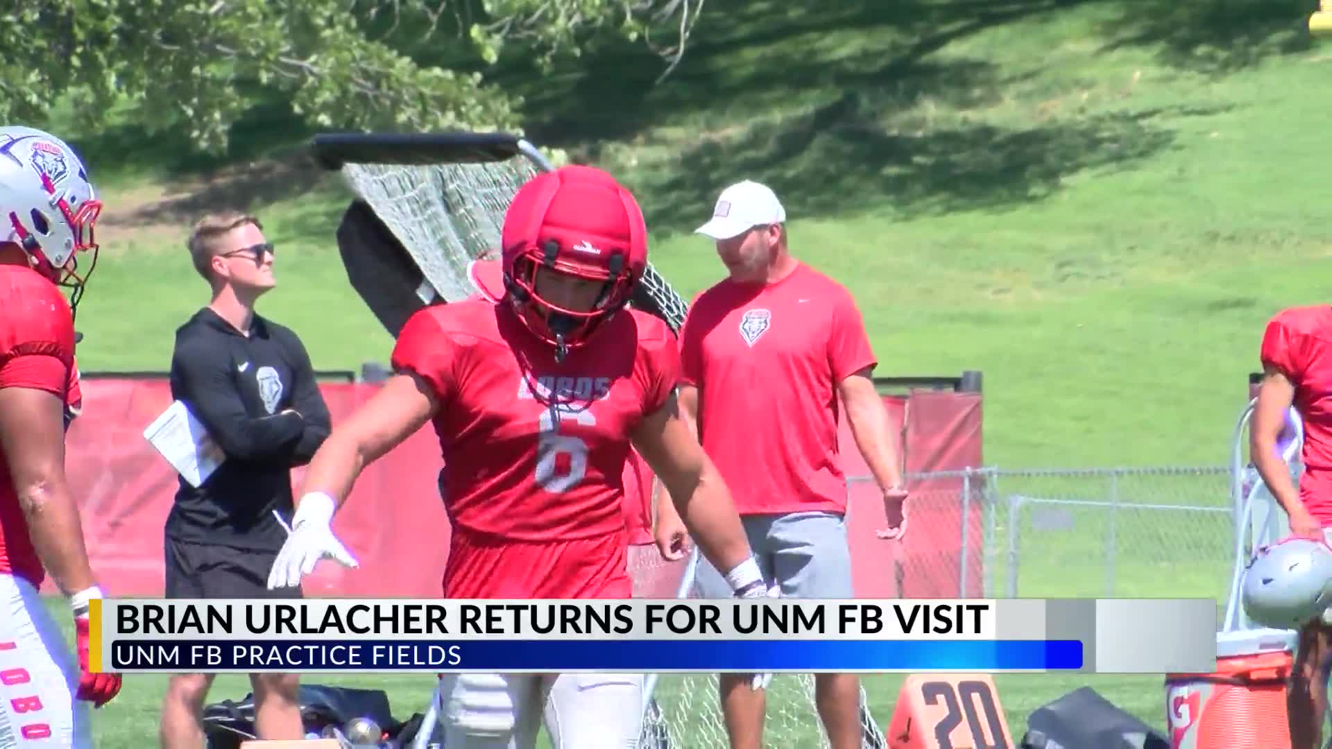 Brian Urlacher reconnects with UNM football program – KRQE NEWS 13 ...