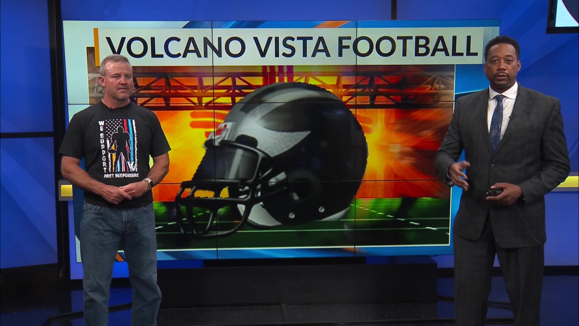 Volcano Vista FB coach Chad Wallin is in Van Tate’s Sports Office ...