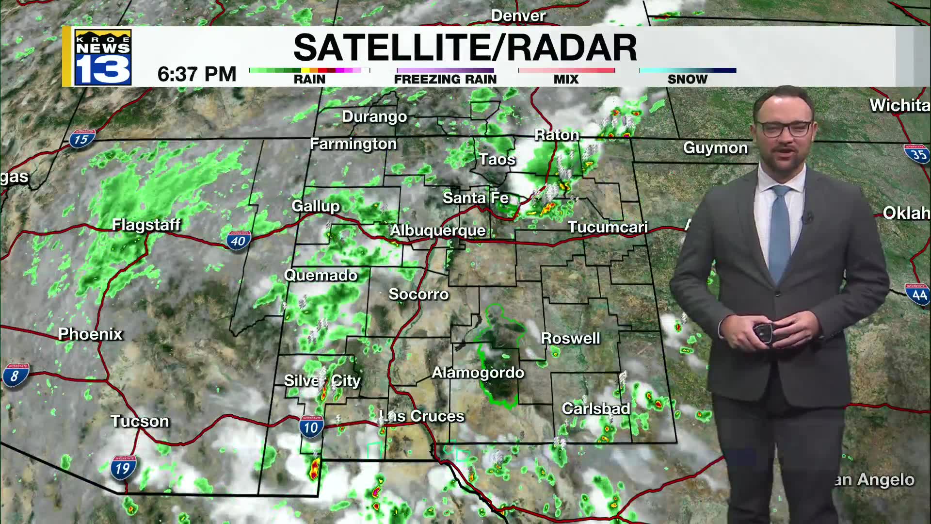 Moisture continues to move into the state to start the week – KRQE NEWS ...