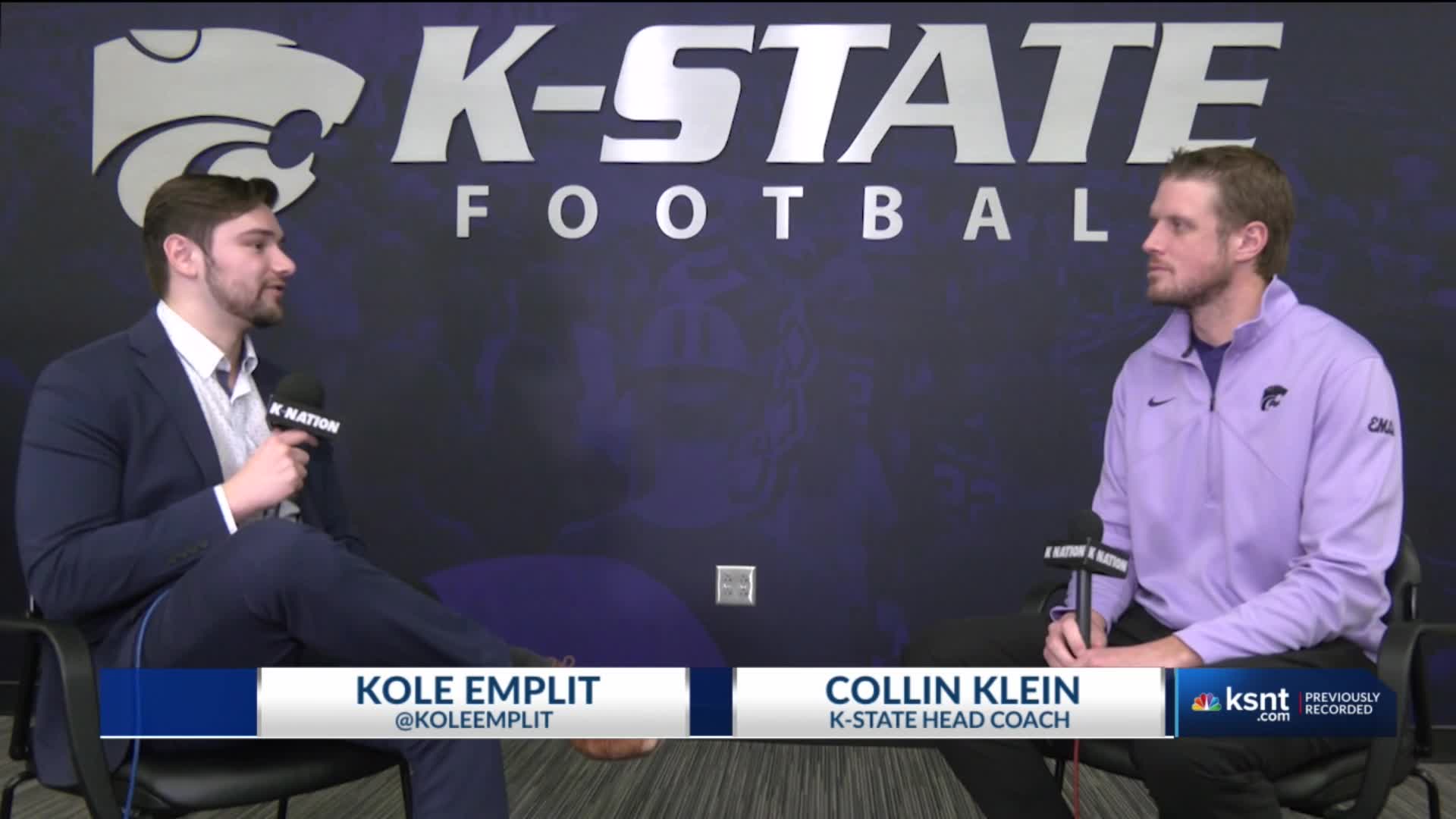 KSNT sits down with K-State head football coach Collin Klein in an ...