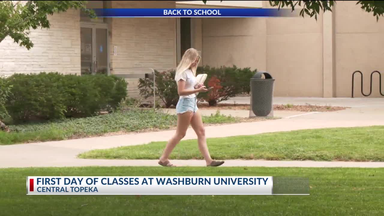 Students return to Washburn University for classes in the fall of 2025 ...