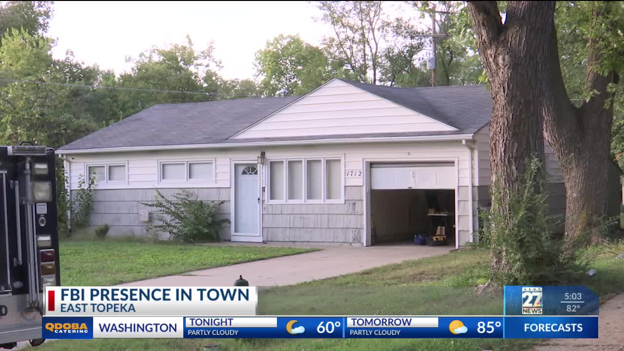FBI spotted in east Topeka neighborhood on Monday – KSNT 27 News