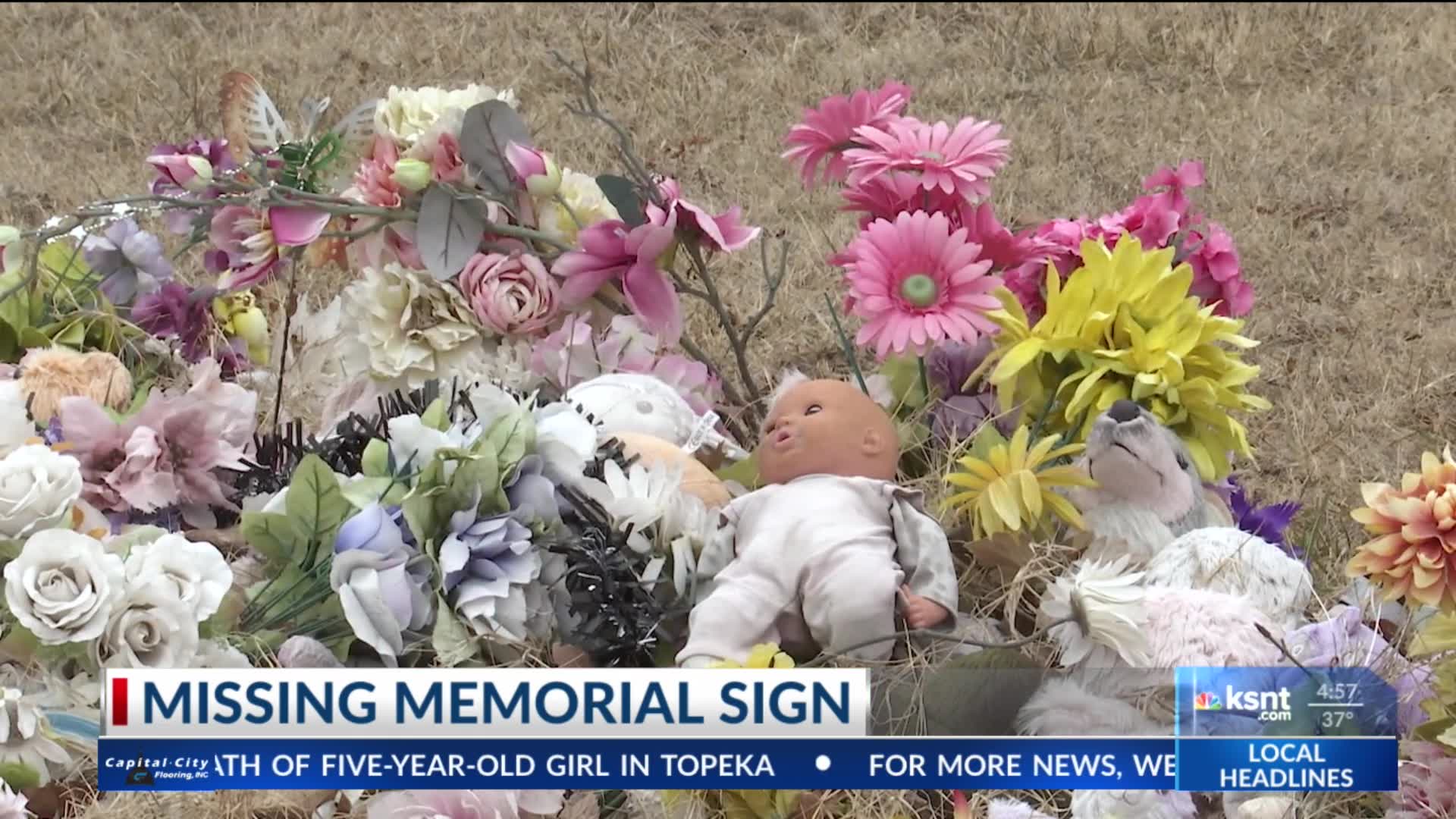 Sign at Zoey Felix memorial missing in Topeka – KSNT 27 News