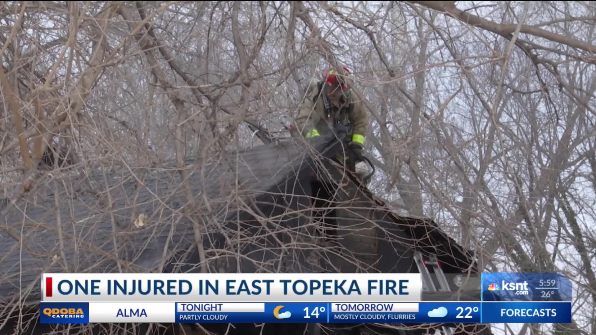 Topeka firefighters work to douse house fire Thursday morning – KSNT 27 ...
