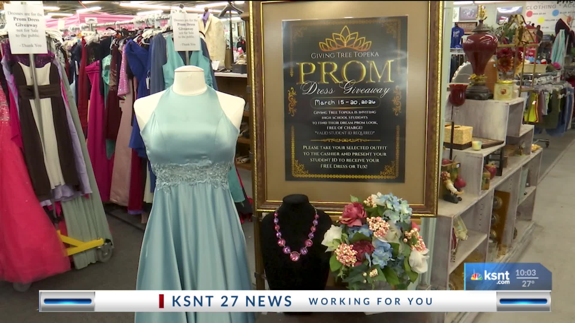Topeka thrift store giving away free prom dresses to students – KSNT 27 ...