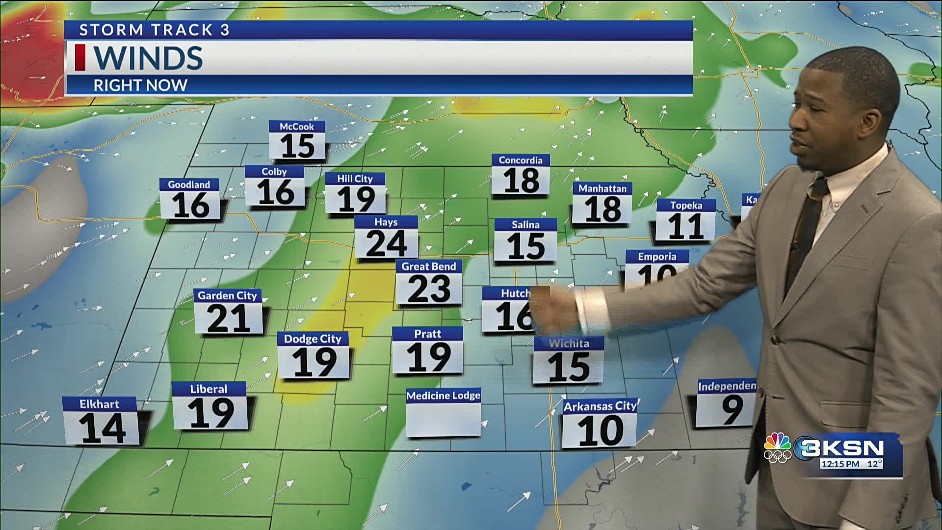 Monday noon forecast – KSN-TV