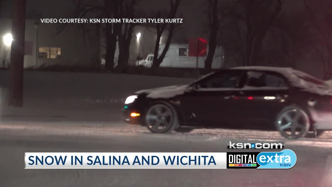 Snow in Salina and Wichita (Courtesy: KSN Storm Tracker Tyler Kurtz ...