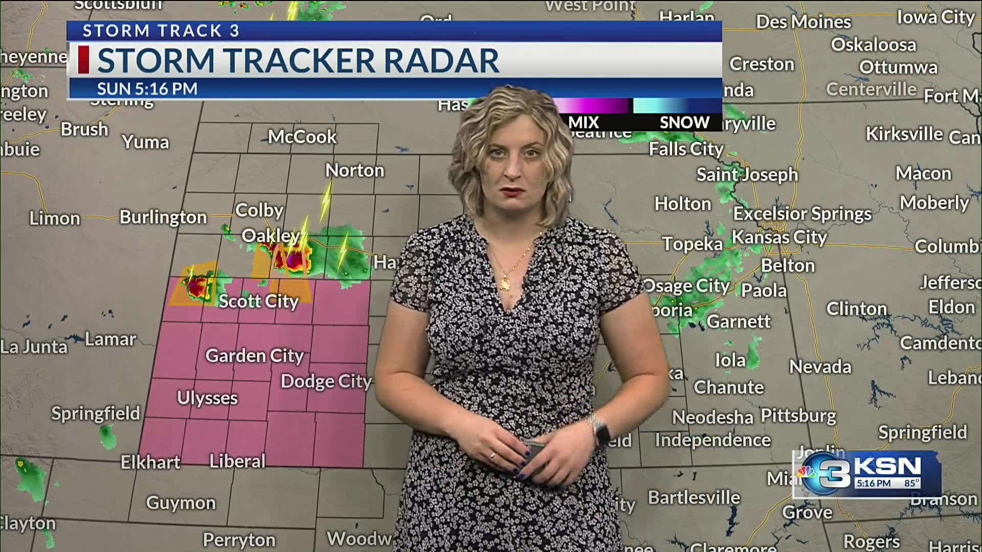 Sunday 5 pm forecast – KSN-TV