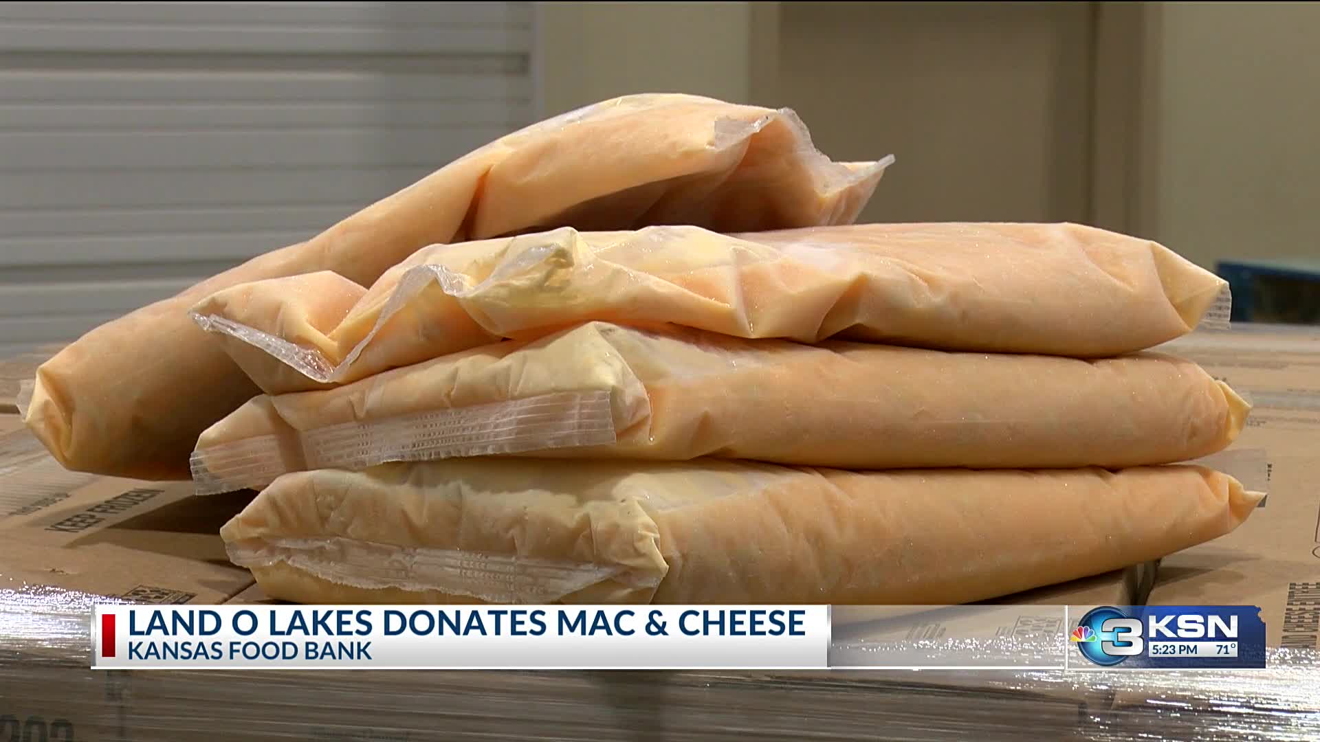 Kansas Food Bank gets massive mac and cheese donation – KSN-TV