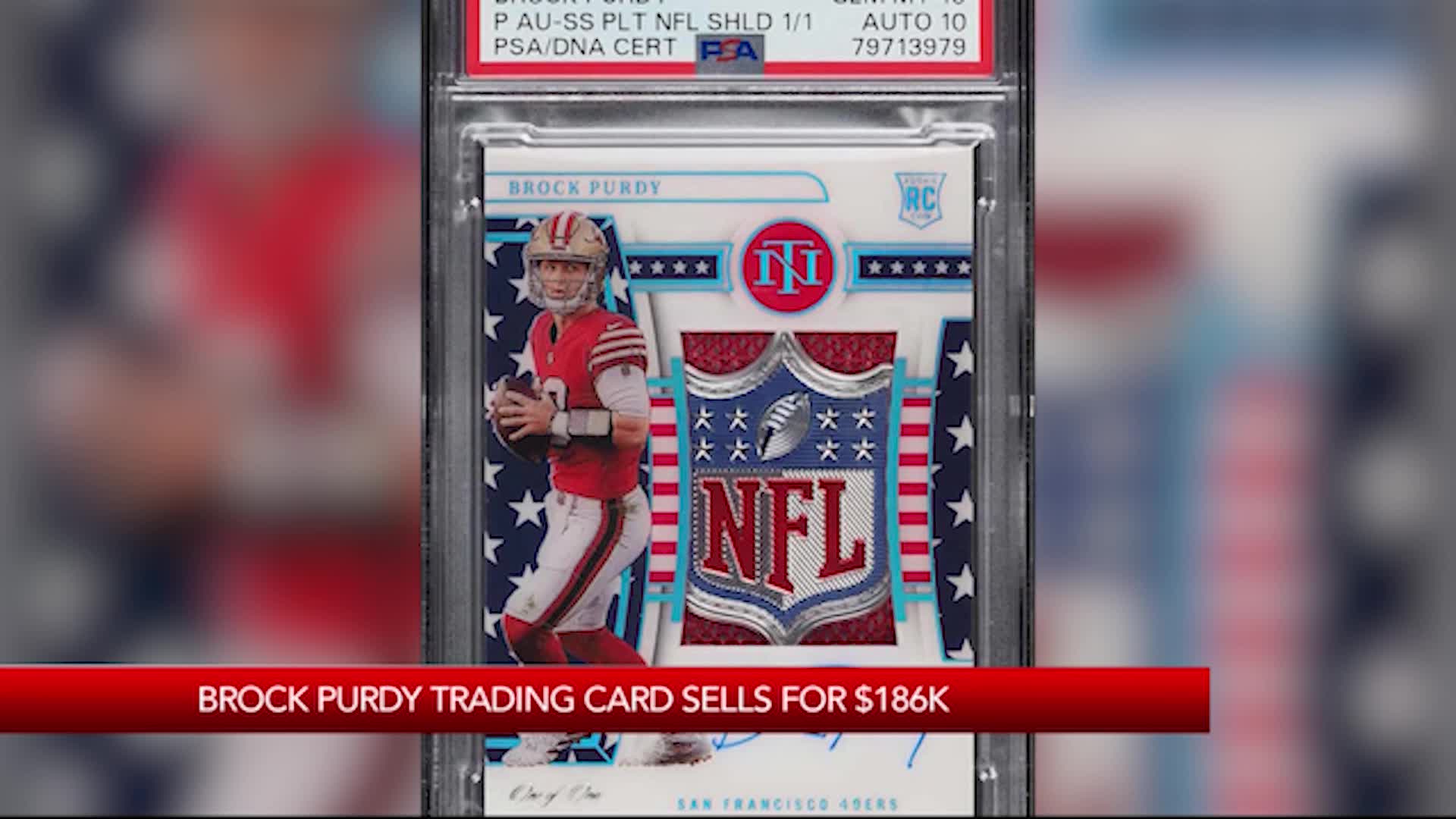 Brock Purdy rookie card sold for record $186K – CBS17.com