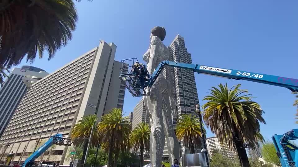 Massive R-Evolution statue comes to SF Embarcadero – KRON4