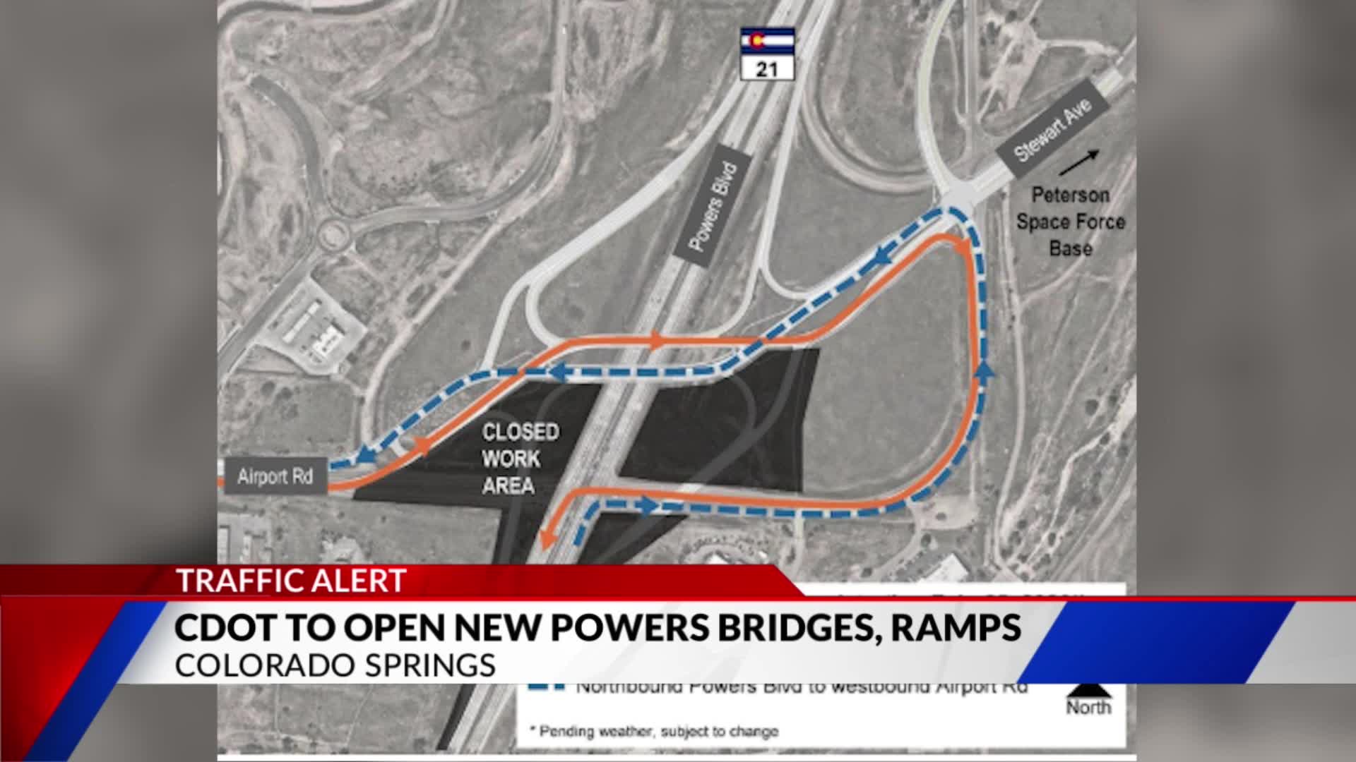 CDOT to open new bridges, ramps at Powers and Airport – FOX21 News Colorado