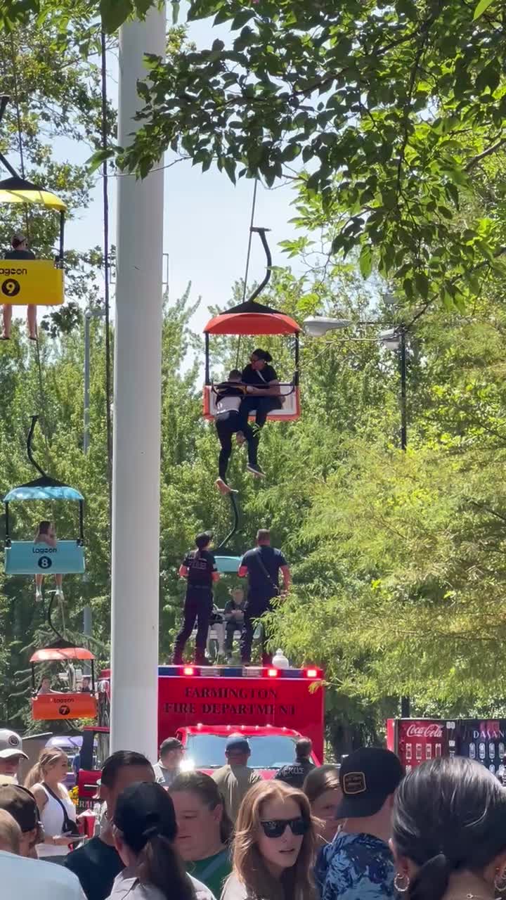 Man hangs from Lagoon Skyride before being rescued – ABC4 Utah