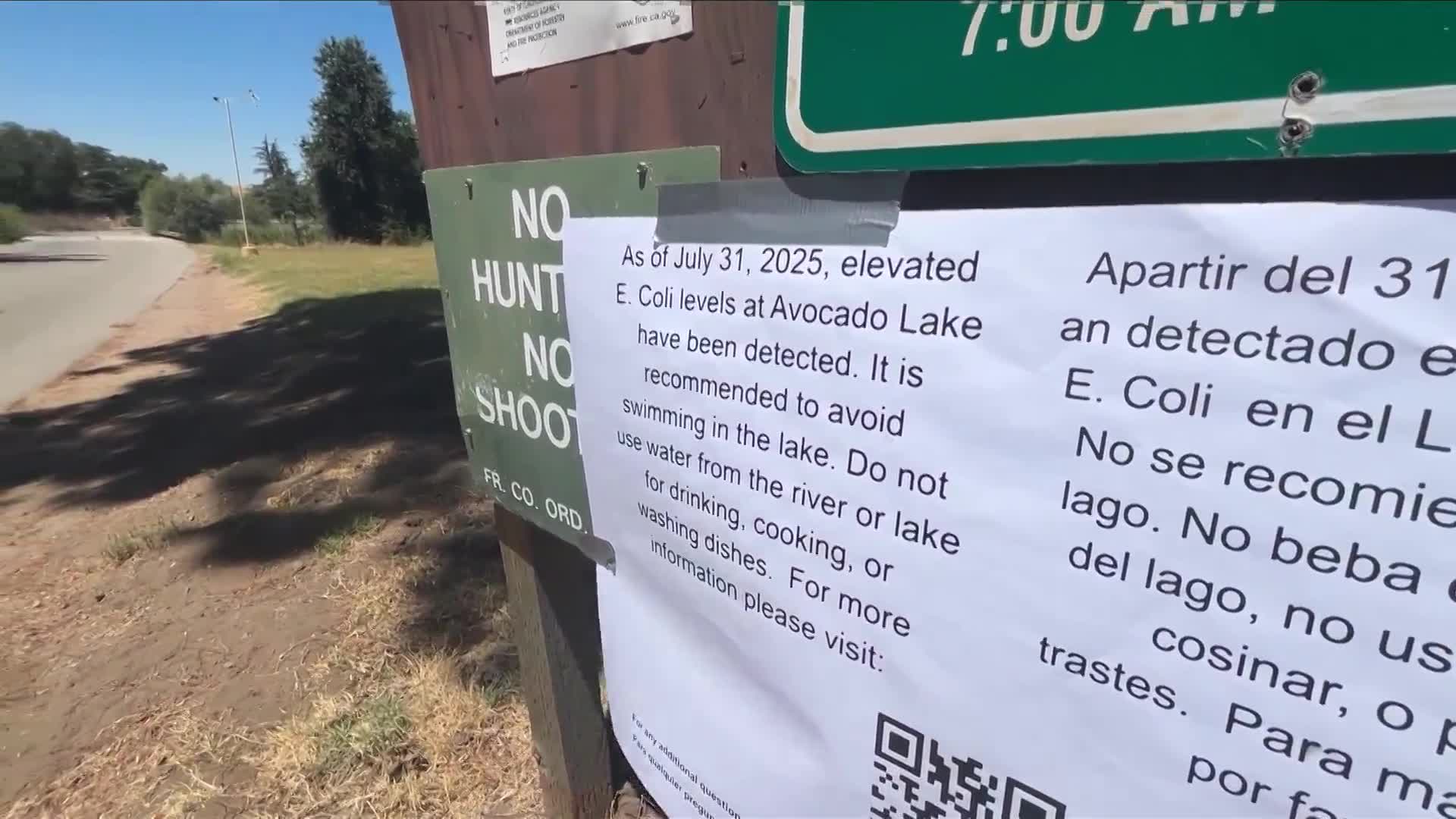 You can still swim in Avocado Lake despite high levels of E. coli ...