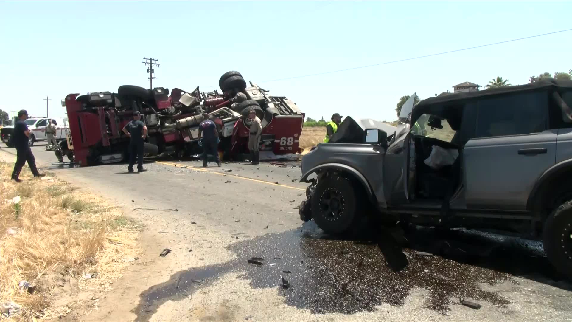 Fresno County Fire engine crashes with Ford Bronco – CBS47 and KSEE24 ...