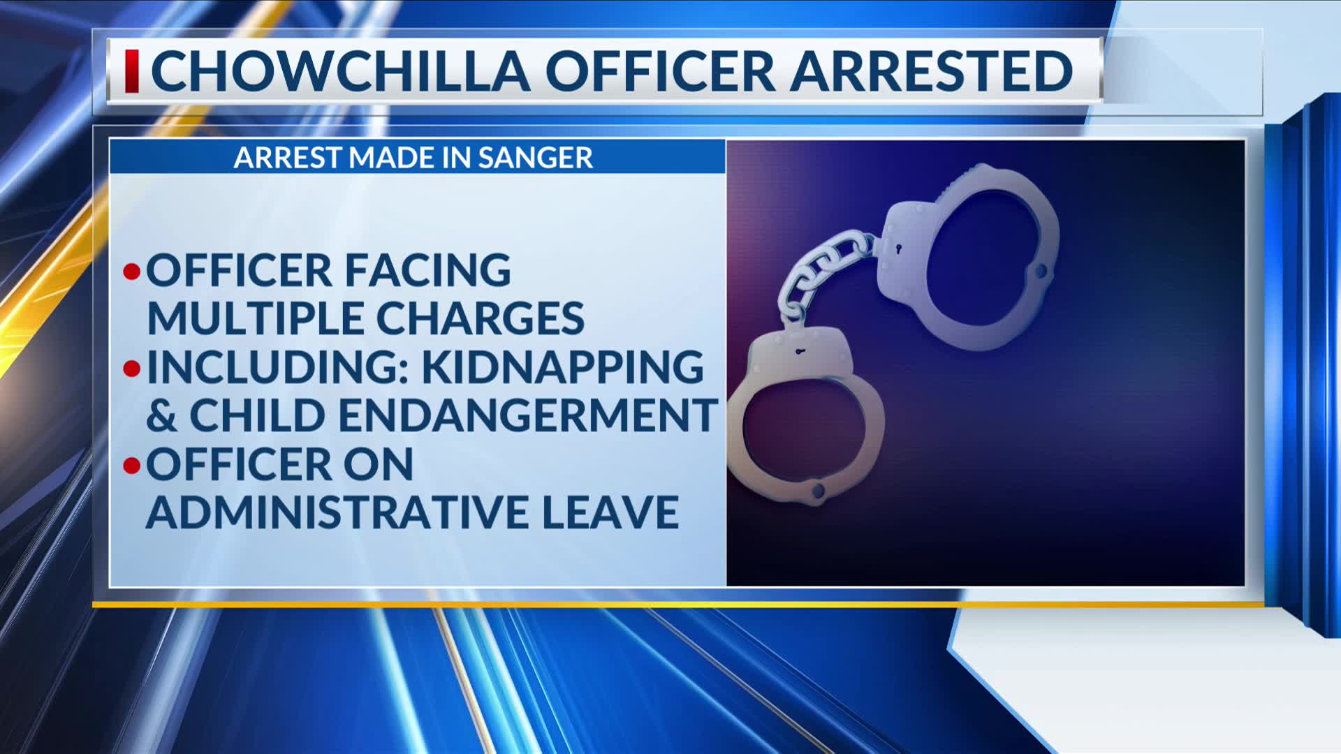 Officer with Chowchilla Police accused of kidnapping, jail records show ...