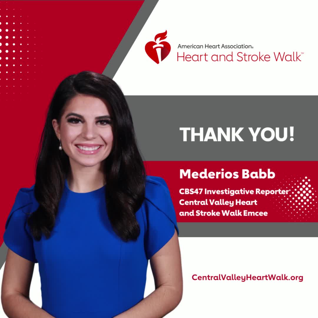 Mederios Babb Central Valley Heart and Stroke Walk emcee clip – CBS47 ...