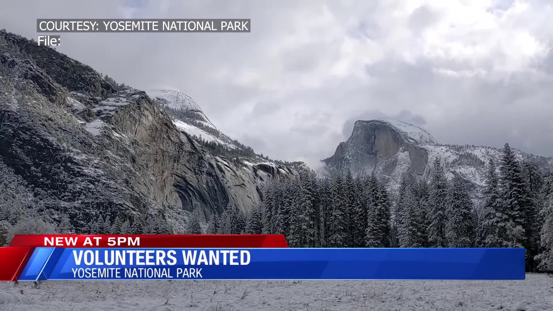 Volunteers wanted at Yosemite National Park to work the winter season ...