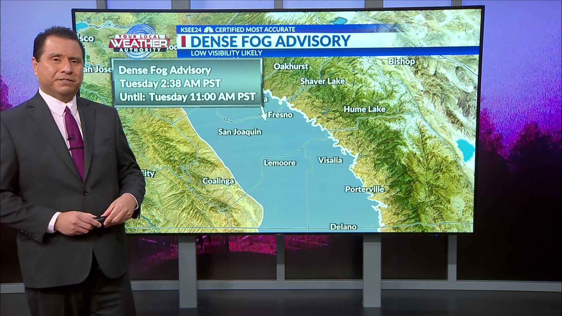 Tuesday South Valley Forecast – CBS47 and KSEE24 | News from ...