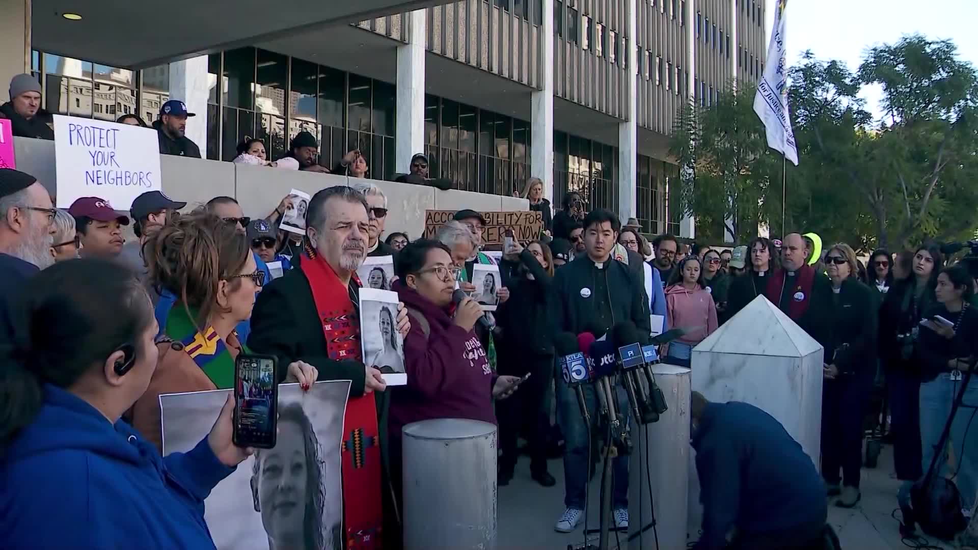 Photojournalist hit by car while covering ICE protest in Downtown ...