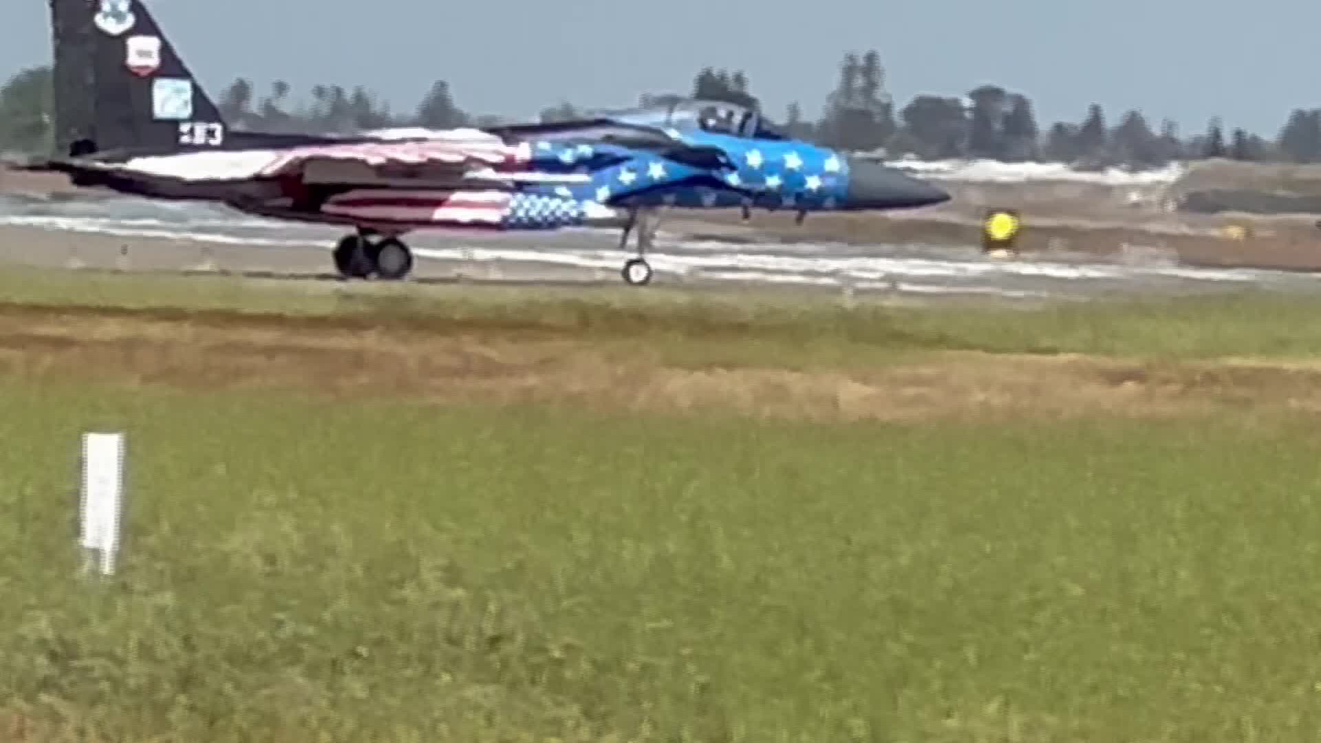 Air National Guard patriotic paint scheme aboard one of their F-15C ...