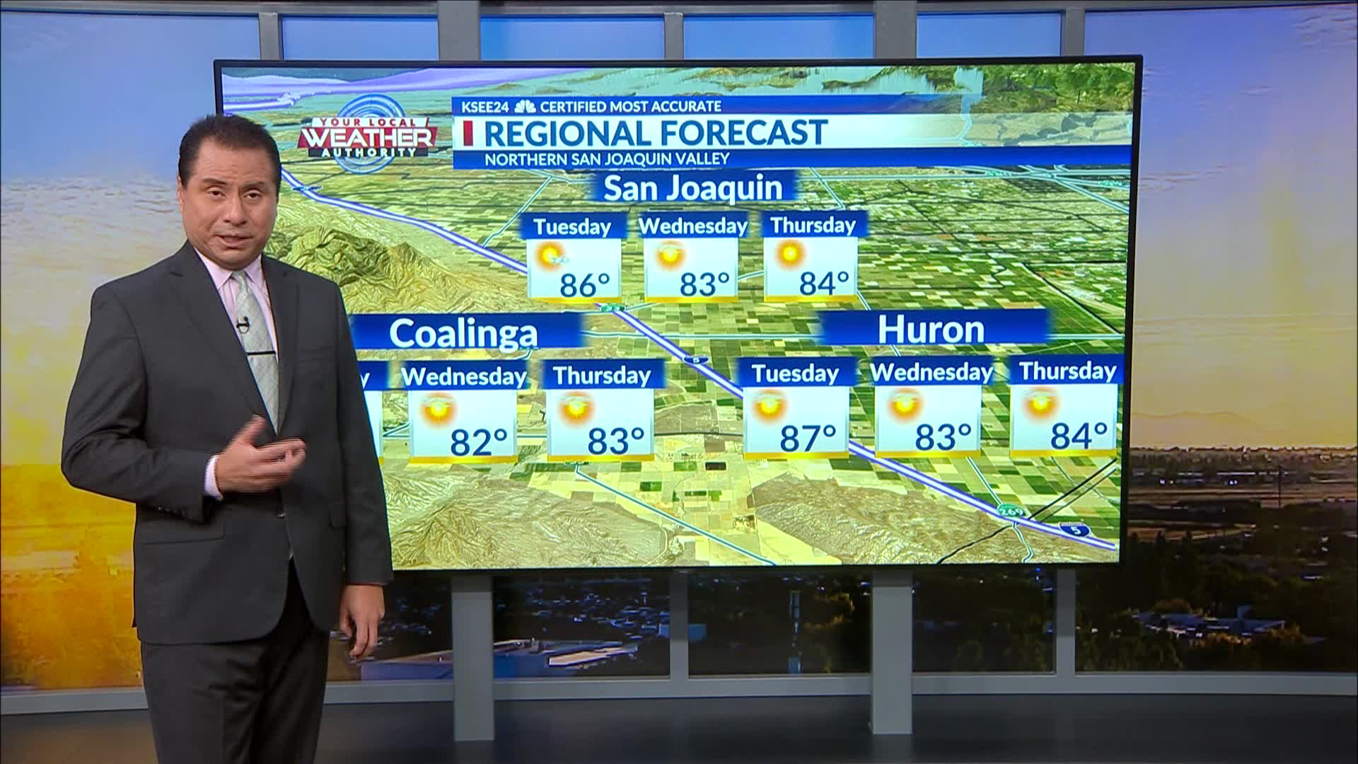 Tuesday North Valley Forecast – CBS47 and KSEE24 | News from ...