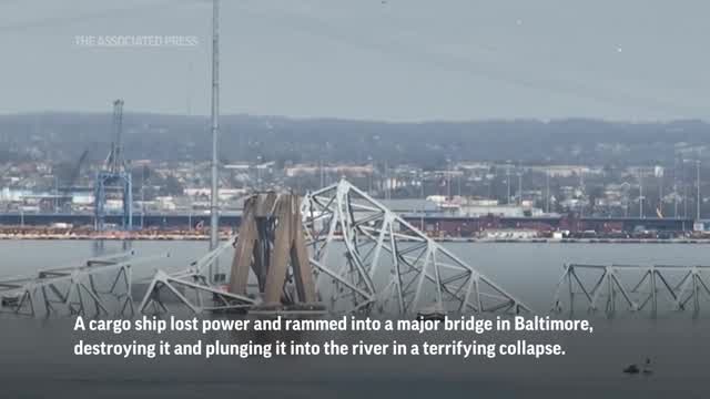 Baltimore bridge collapses after powerless cargo ship rams into support ...