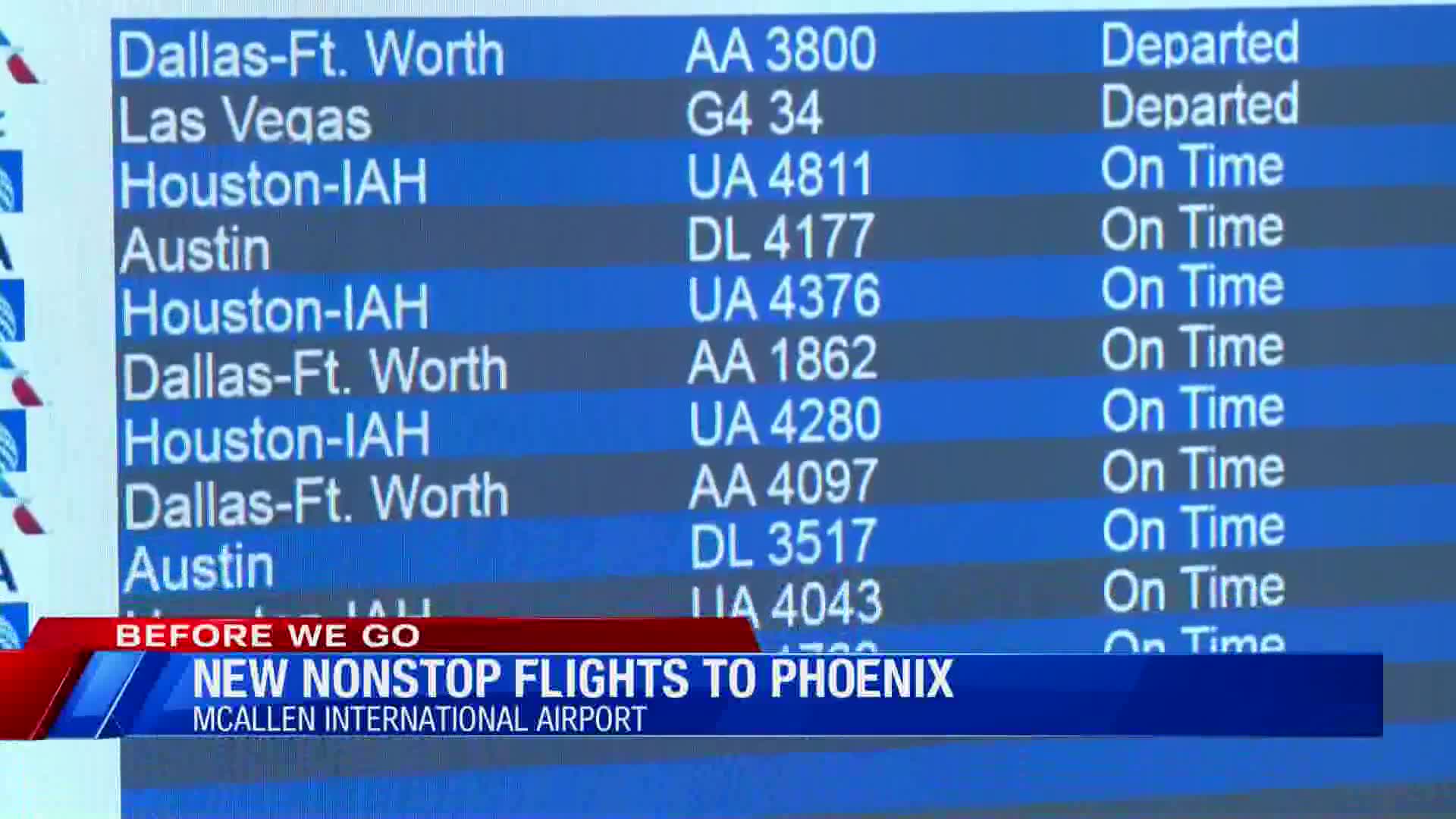 New Nonstop Flights to Phoenix – KVEO-TV