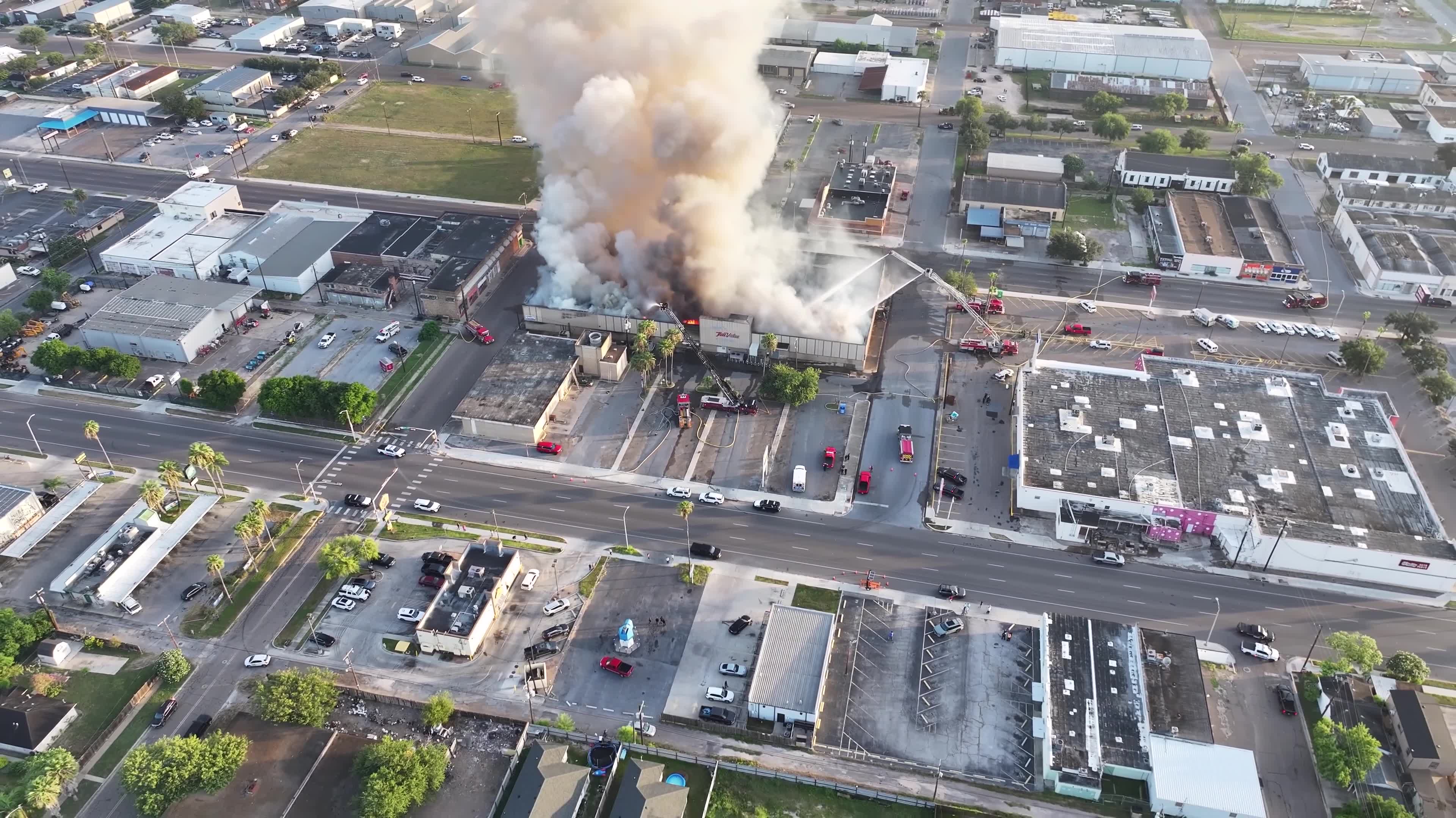 JTV fire aerial view 2 – KVEO-TV