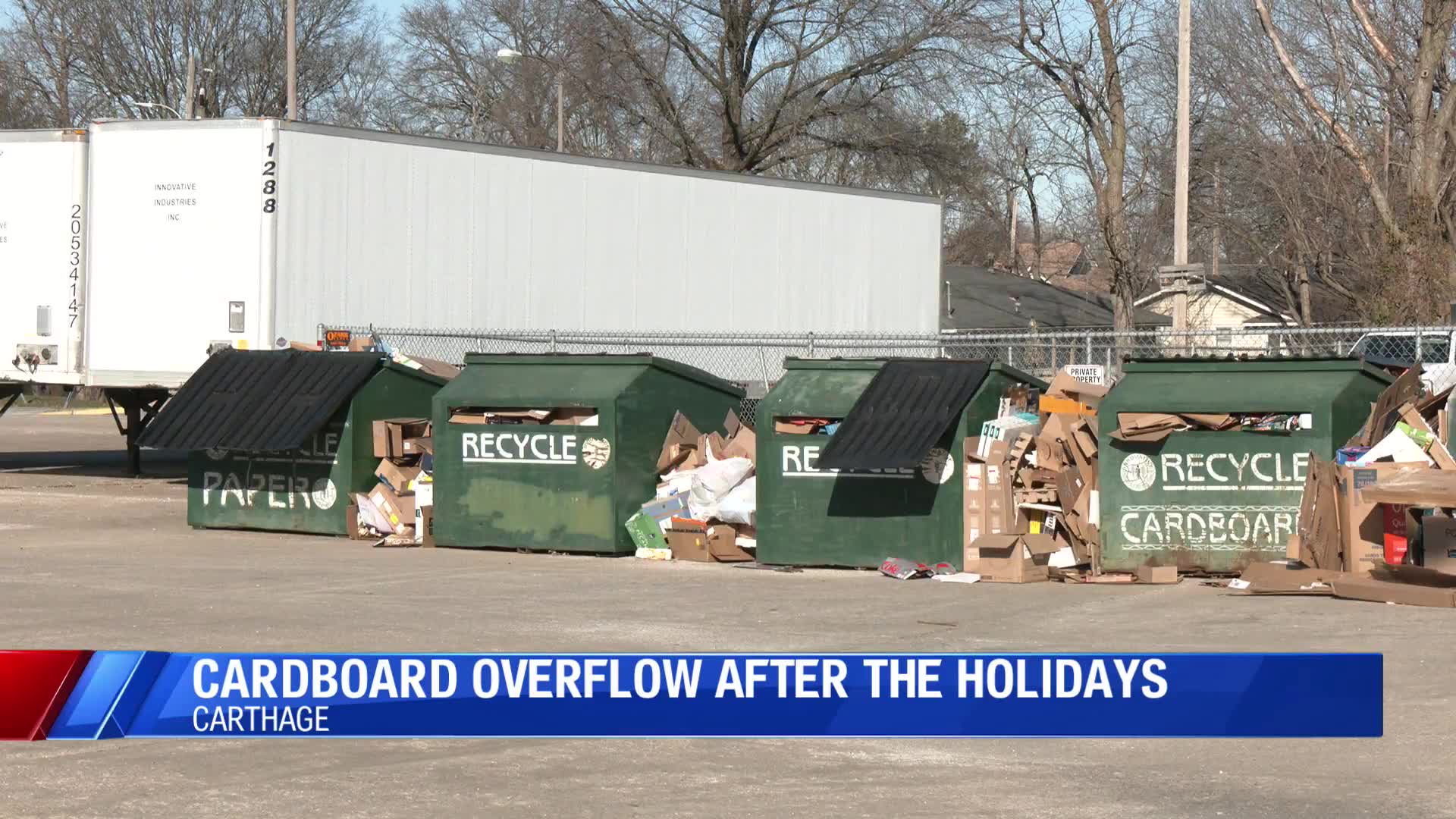 Local recycling center asks residents to break down boxes before ...