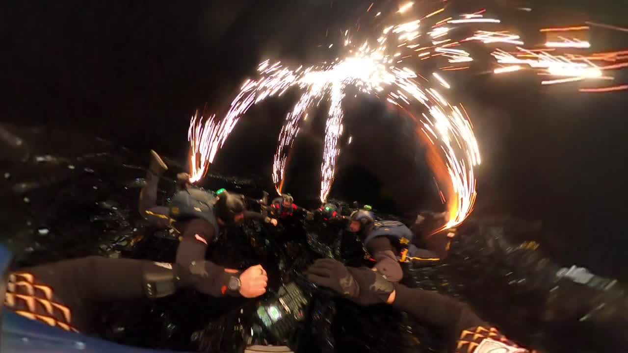 U.S. Navy Parachute Team approaches Snapdragon Stadium for San Diego ...