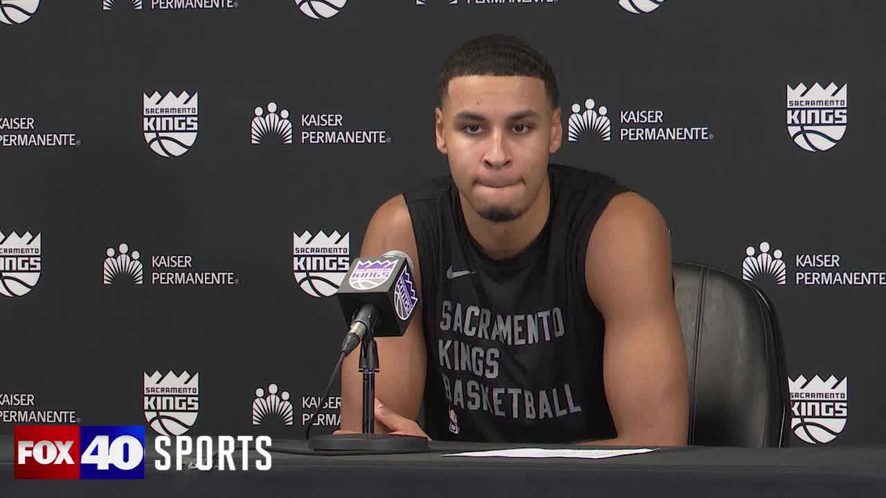 Keegan Murray on his double-double performance to help lift Kings over ...