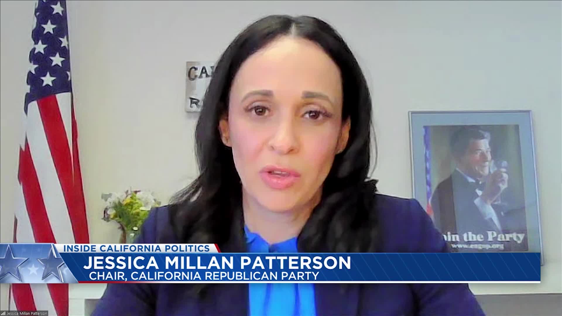 CA GOP Chair Jessica Millan Patterson explain’s her party’s focus in ...