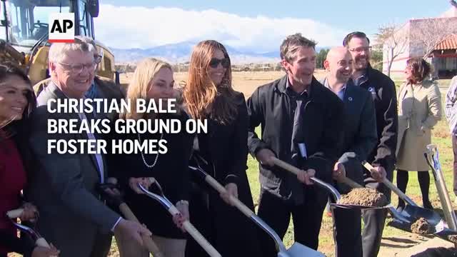 Actor Christian Bale breaks ground on California foster home project – KTLA