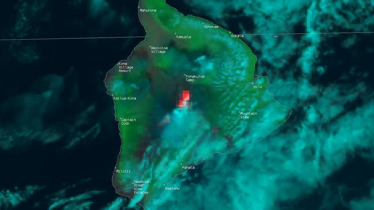 Mauna Loa Eruption seen from space – KTLA