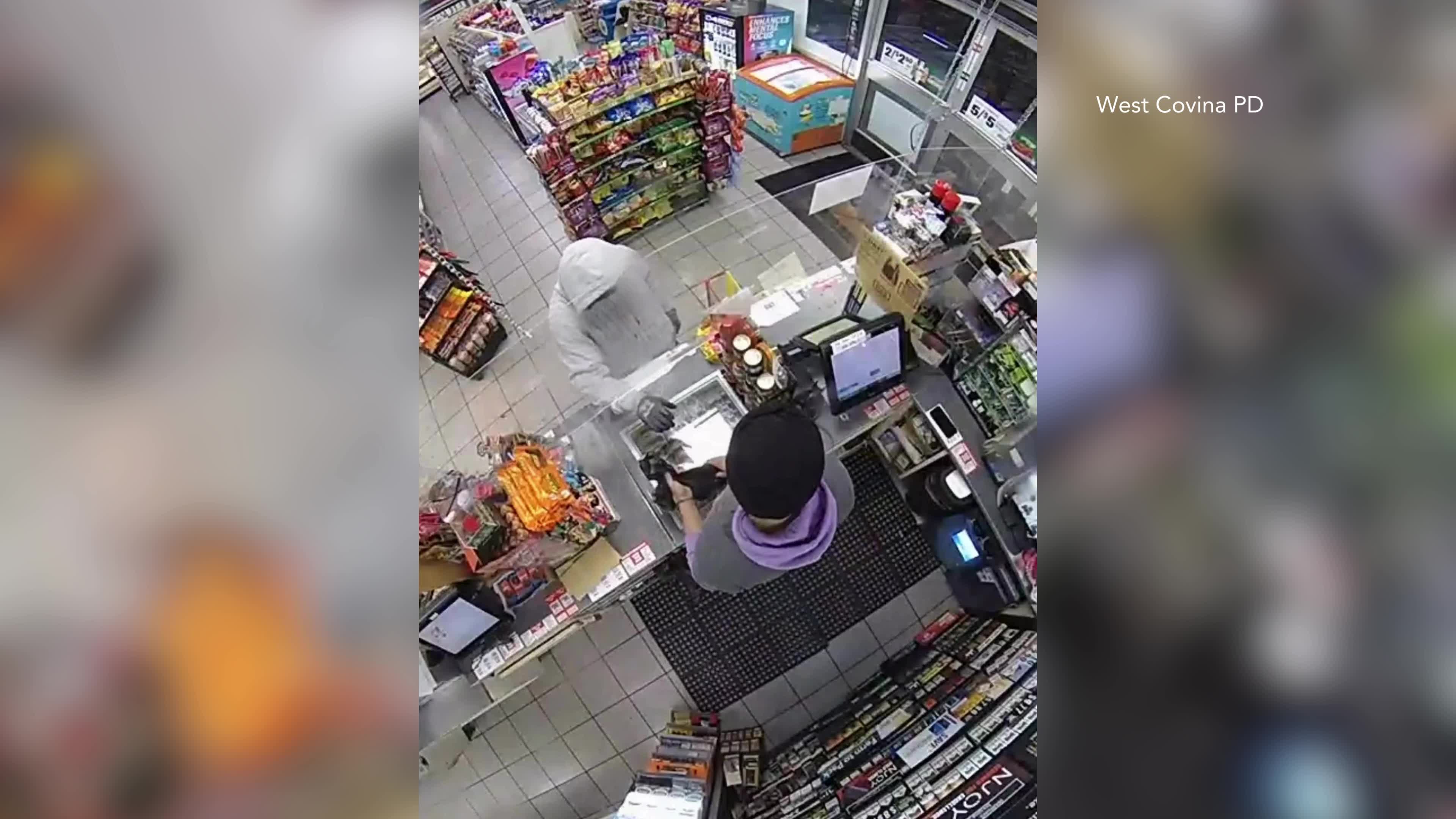 On Duty Officer Walks Into Armed Robbery In Progress In West Covina Ktla