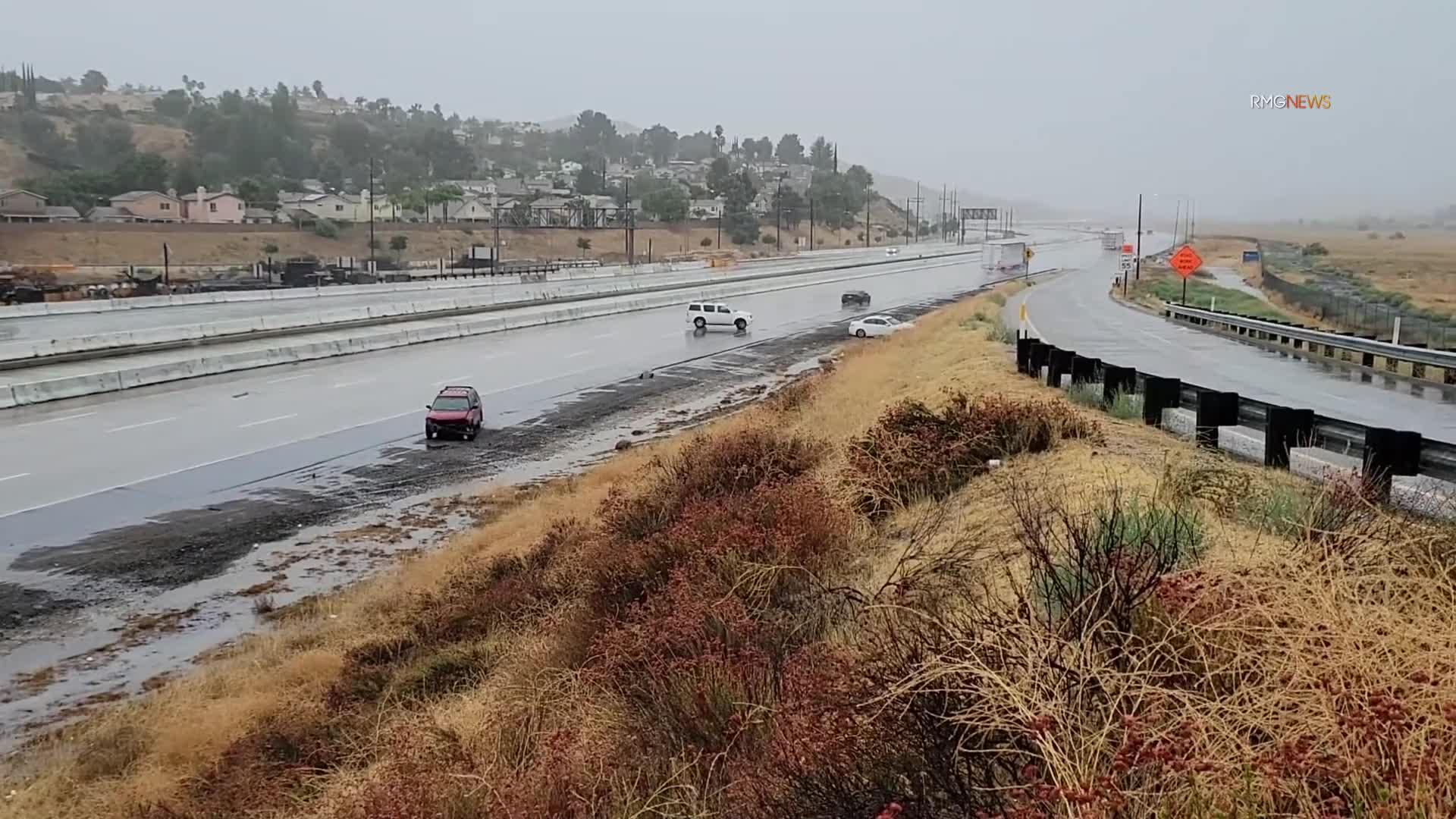 Video captures cars spinning out of control on 5 Freeway – KTLA