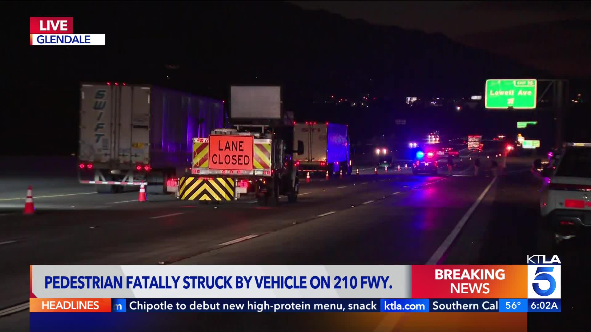 Deadly 210 Freeway crash results in person being ejected, run over by ...